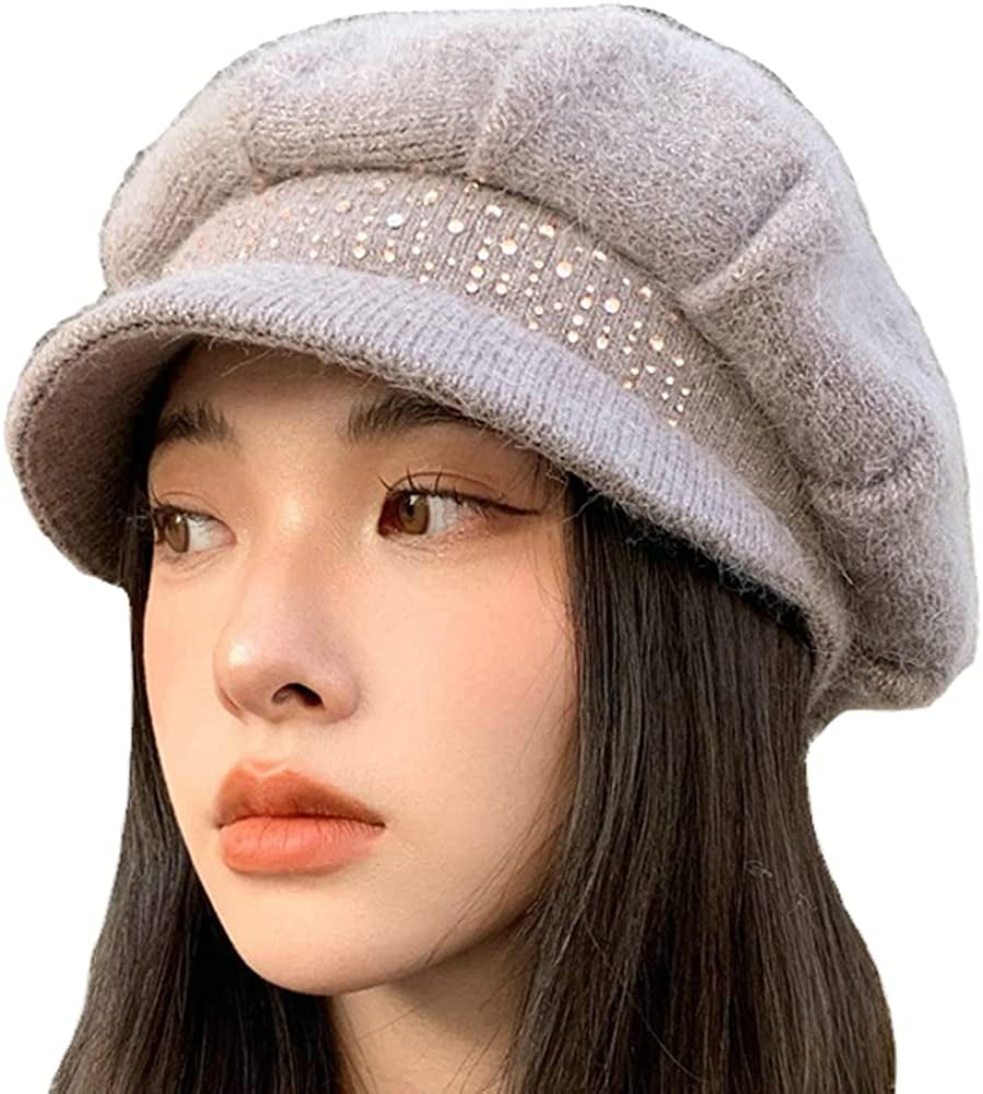 CoCopeaunts Women Fluffy Fuzzy Warm Bucket Hats Soft Fleece Beret Hat ...