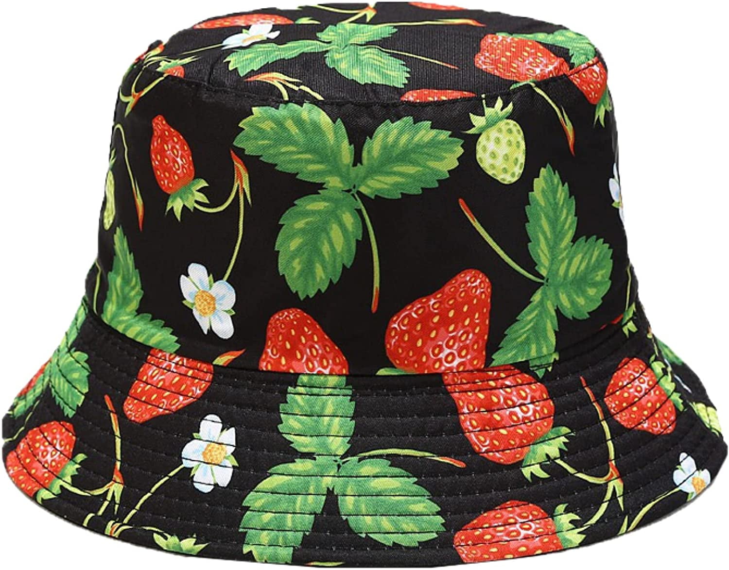 CoCopeaunts Women Reversible Bucket Hat Summer Foldable Outdoor Fishing ...