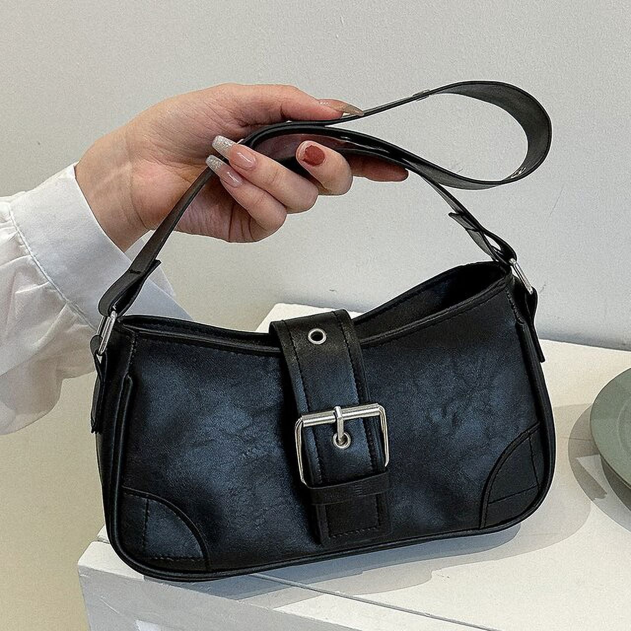CoCopeaunts Women Shoulder Bag Fashion Gothic Female Clutch Solid Color ...