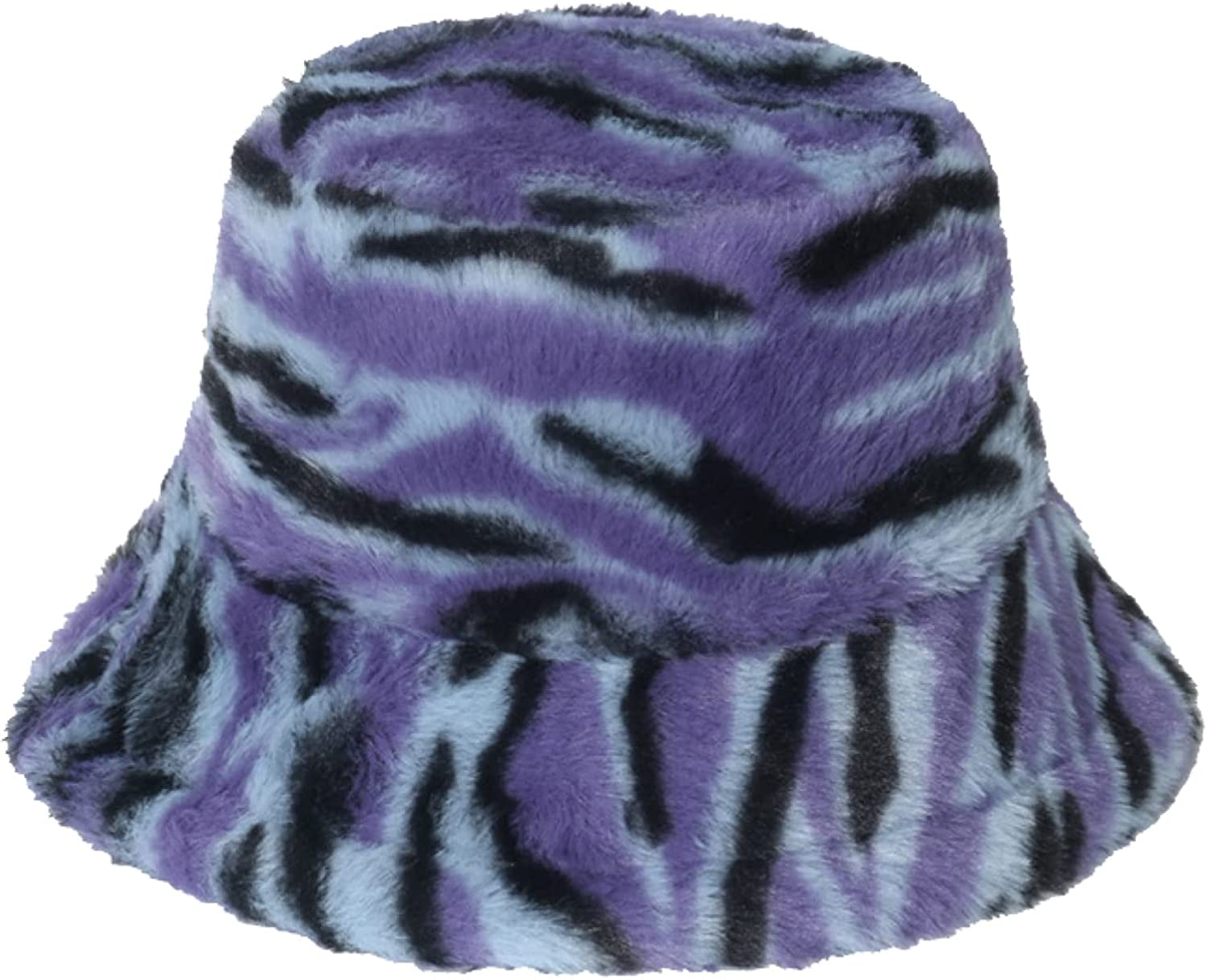 CoCopeaunts Women's Bucket Hats Winter Furry Plush Fashion Warm Caps ...