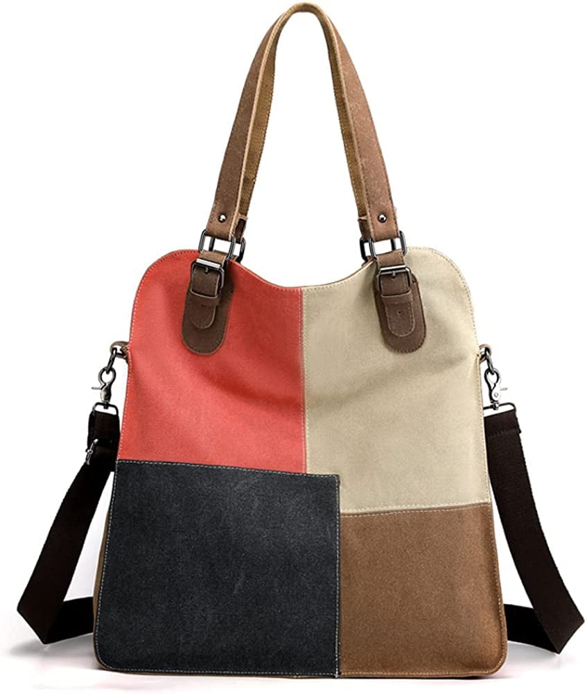 CoCopeaunts Women's Canvas Tote Bag for Work Large Capacity Handbag ...
