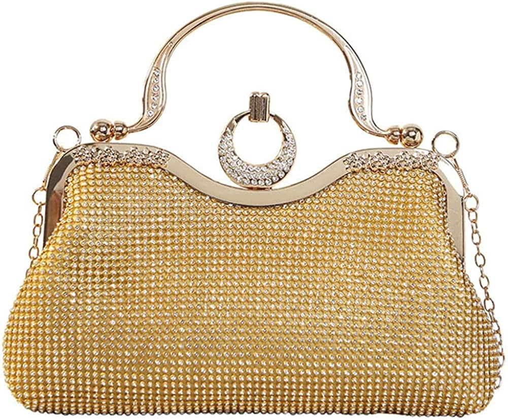 CoCopeaunts Women's Evening Clutch Purse Retro Crystal Tote Bag Wedding ...