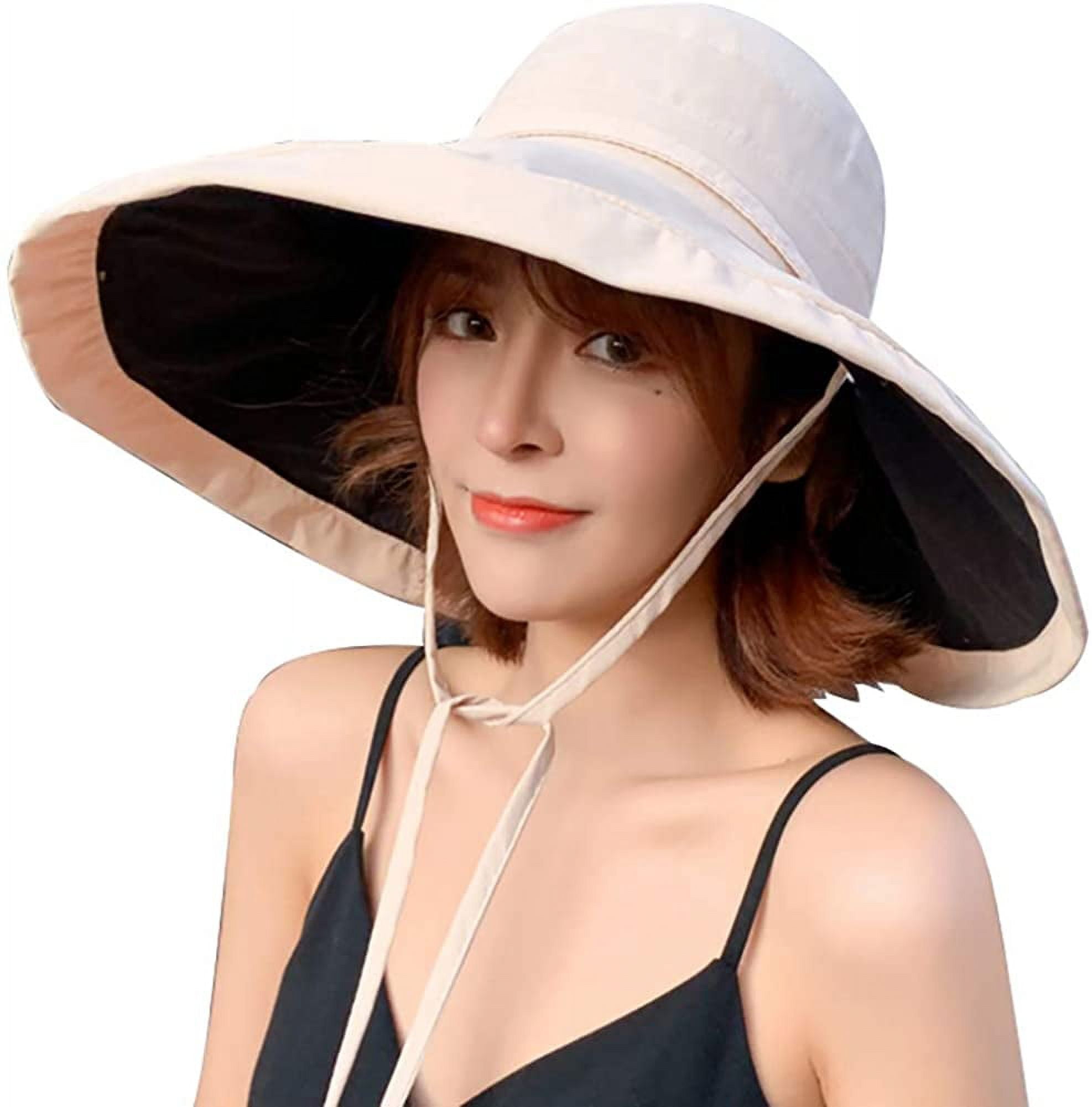 Cocopeaunts Womens Sun Hat Packable Reversible Bucket Hat Uv Sun