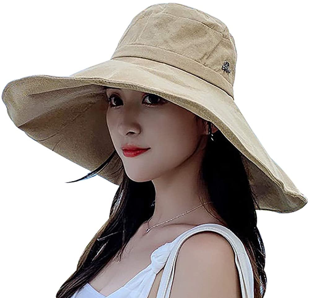 Cocopeaunts Womens Sun Hat Packable Reversible Bucket Hat Uv Sun