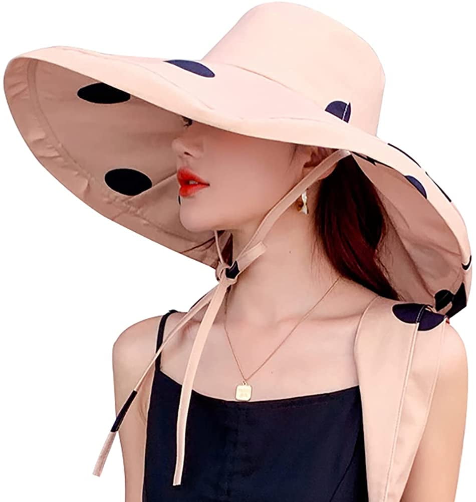 Cocopeaunts Womens Sun Hat Packable Reversible Bucket Hat Uv Sun