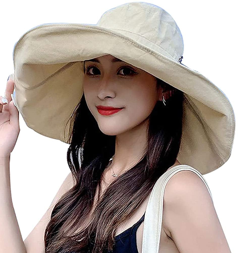 Cocopeaunts Womens Sun Hat Packable Reversible Bucket Hat Uv Sun