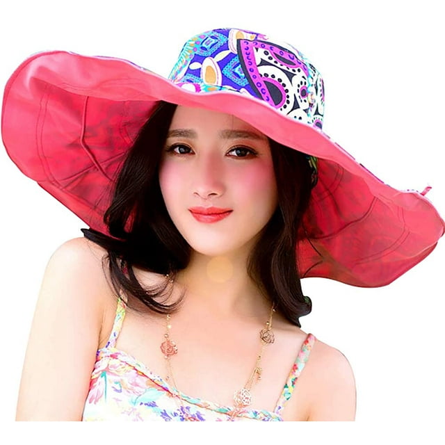 Cocopeaunts Womens Sun Hat Packable Reversible Bucket Hat Uv Sun
