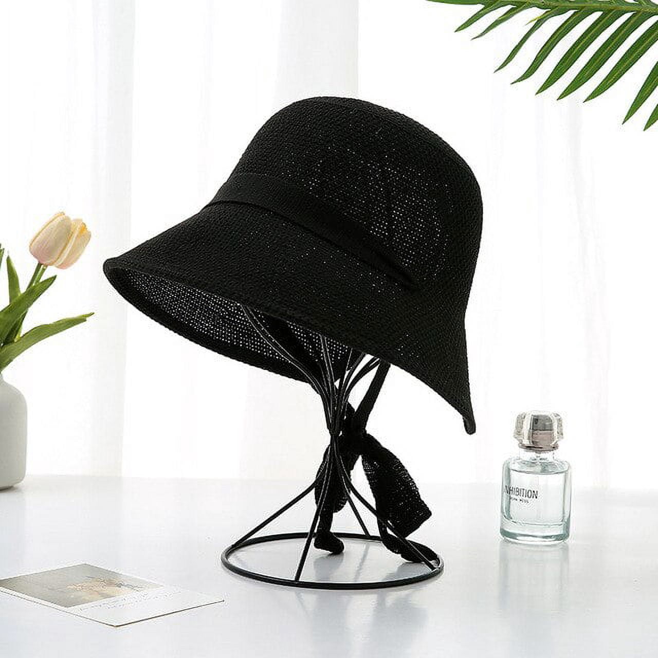 CoCopeaunts Womens Lace Bucket Hats Summer Sun Hat Wide Brim Visor Hats ...