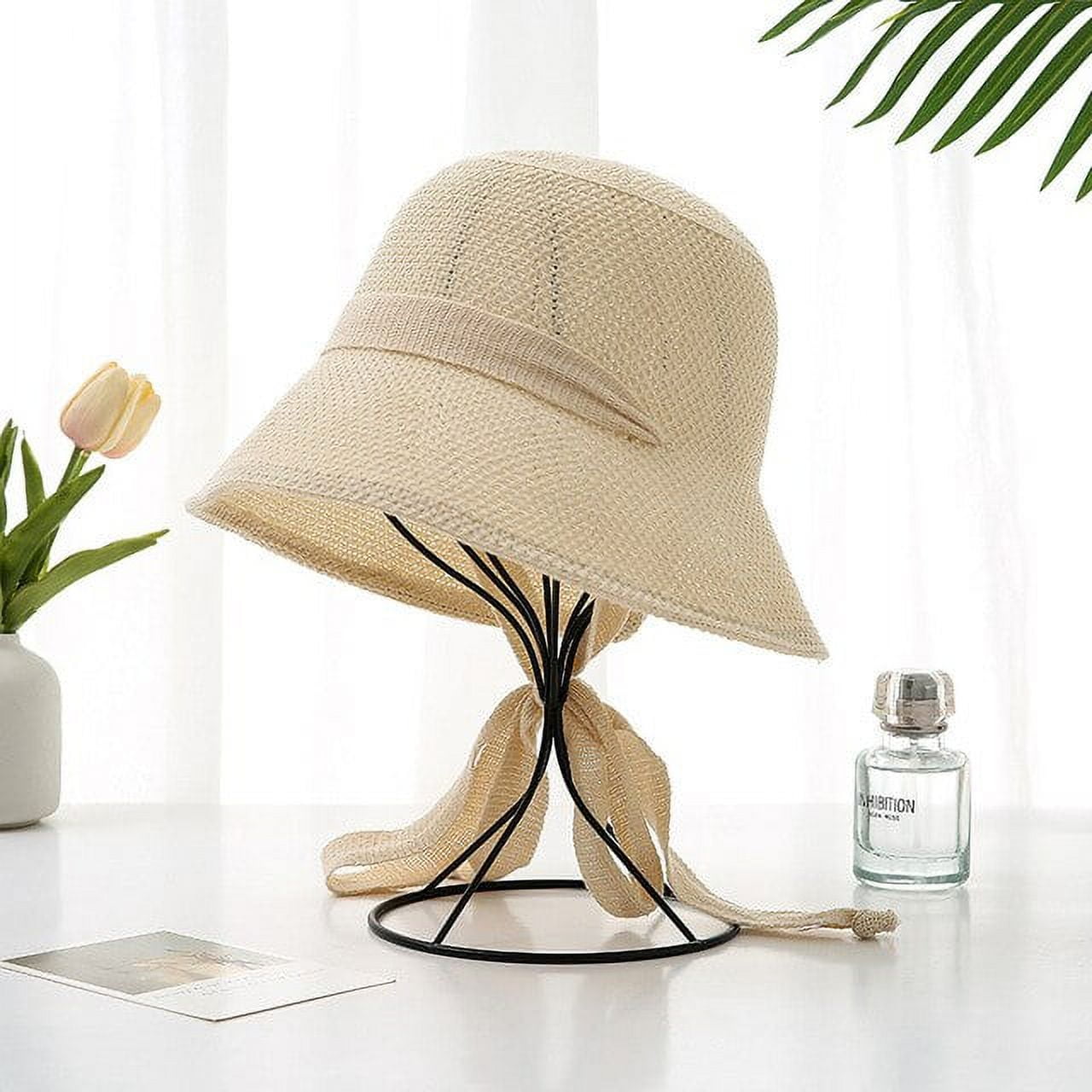 CoCopeaunts Womens Lace Bucket Hats Summer Sun Hat Wide Brim Visor Hats ...