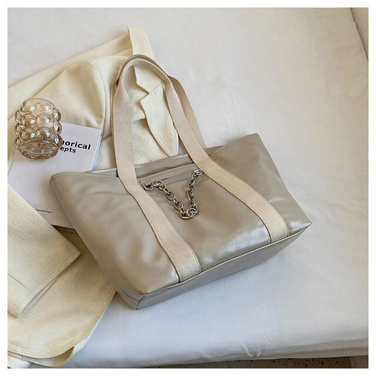 CoCopeaunts Womens Large Capacity Tote Bags New Luxury Soft Leather ...