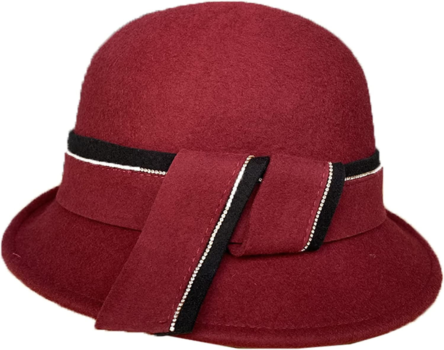 CoCopeaunts Wool Bowler Hat Female Autumn Winter Felt Hat Hundred Take ...