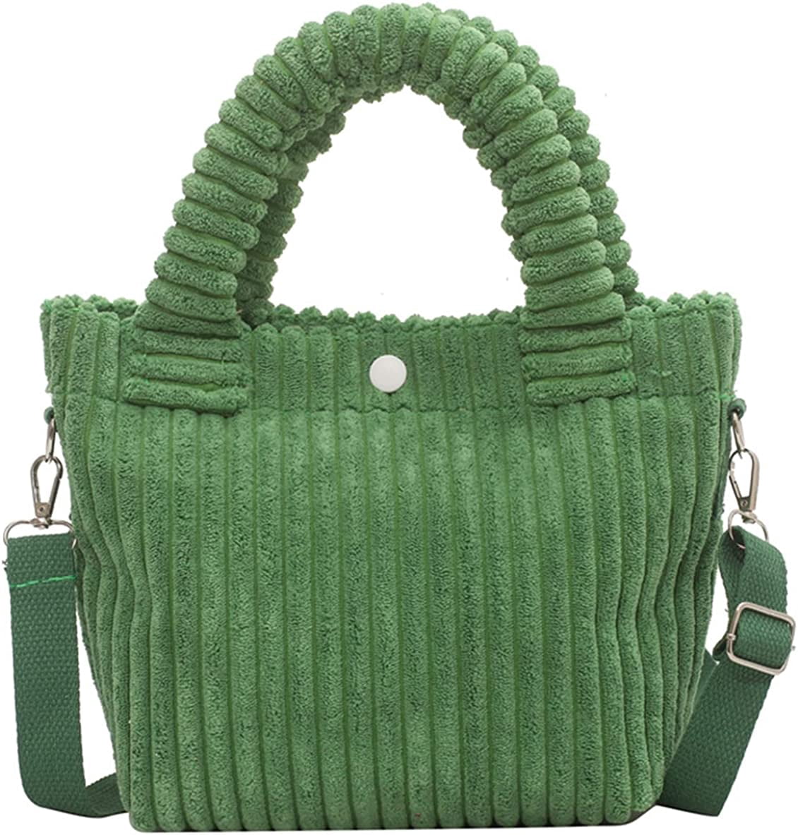 CoCopeaut Corduroy Tote Bag for Women Fluffy Mini Tote Shoulder Bag ...