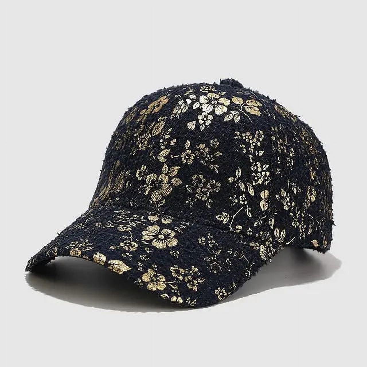 CoCopeaut New Golden Flowers Baseball Cap Adjustable Man Women Snapback ...