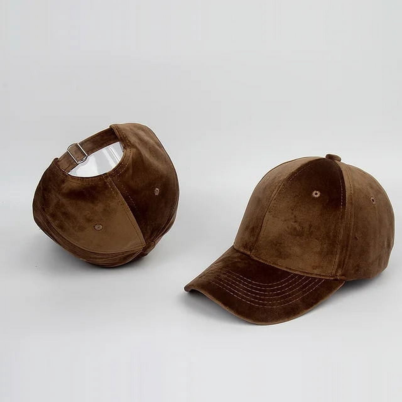 CoCopeaut New Women Baseball Cap Gold Velvet Light Board Solid Color ...