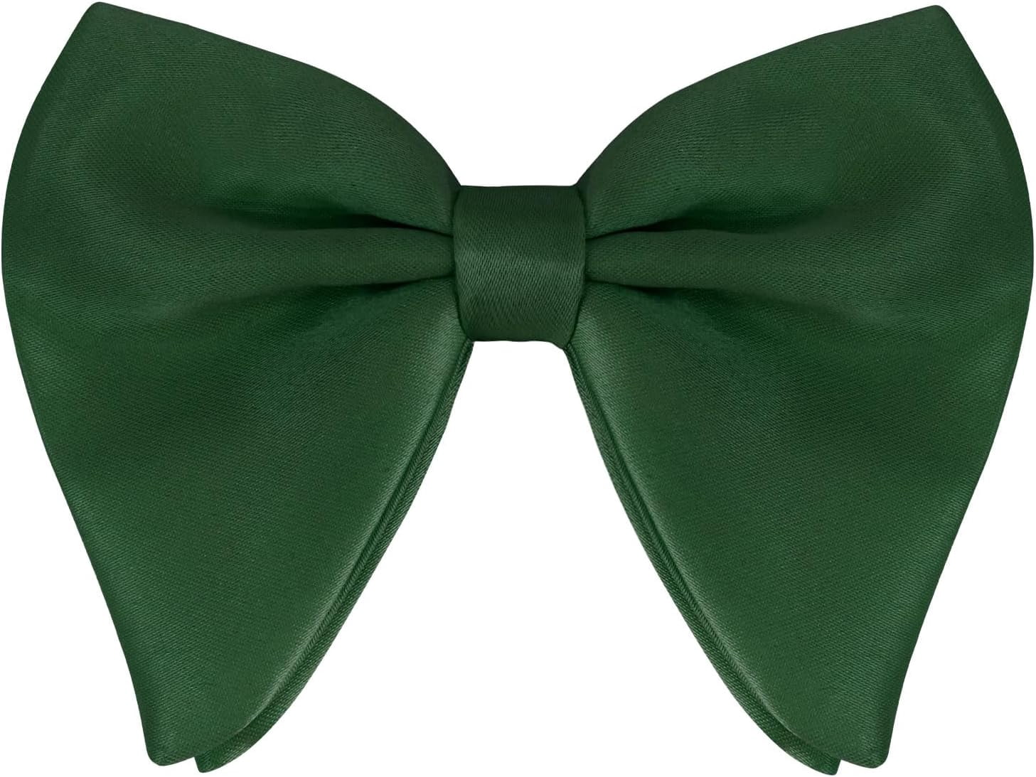 CoCopeaut Oversized Bow Ties for Men, Pre-tied Black Bow Tie Solid ...