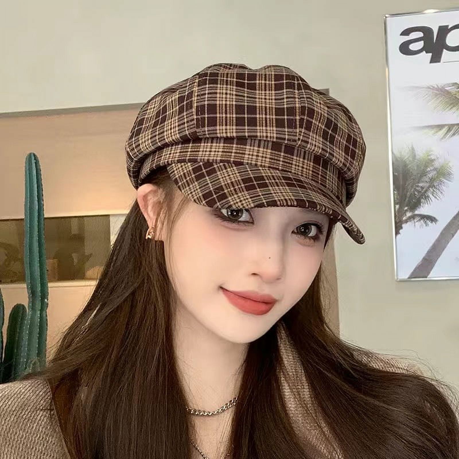 CoCozhu Octagonal Hat, Versatile For Women In Spring And Autumn ...