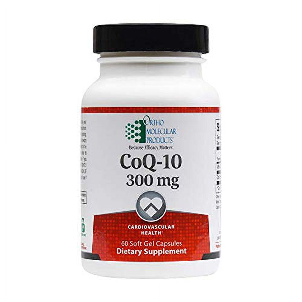 CoQ-10 300 MG (60 capsules) by Ortho Molecular Products - Walmart.com