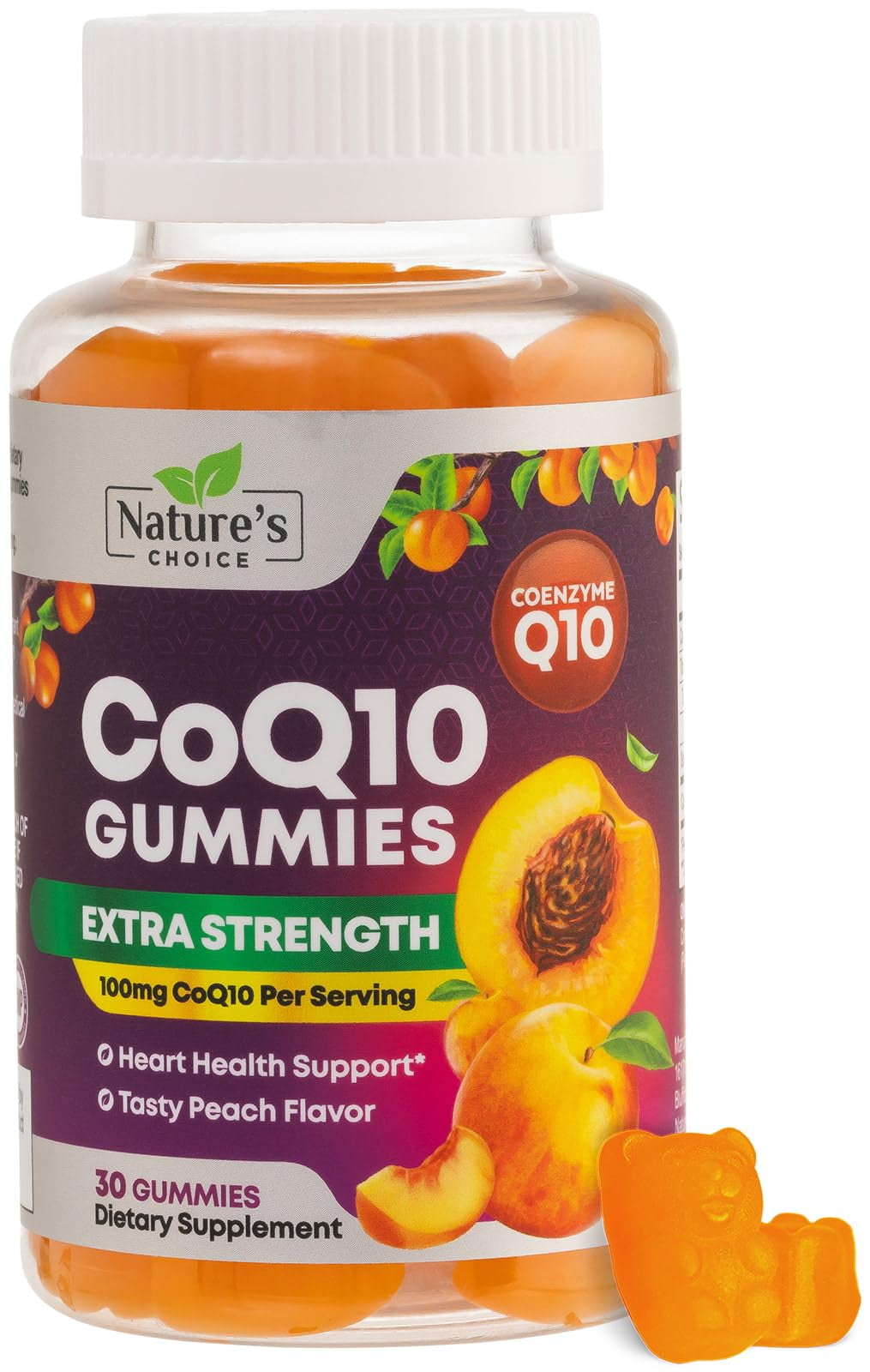 Nature's Choice, CoQ10 Gummies, 30 count, 100mg high absorption ...