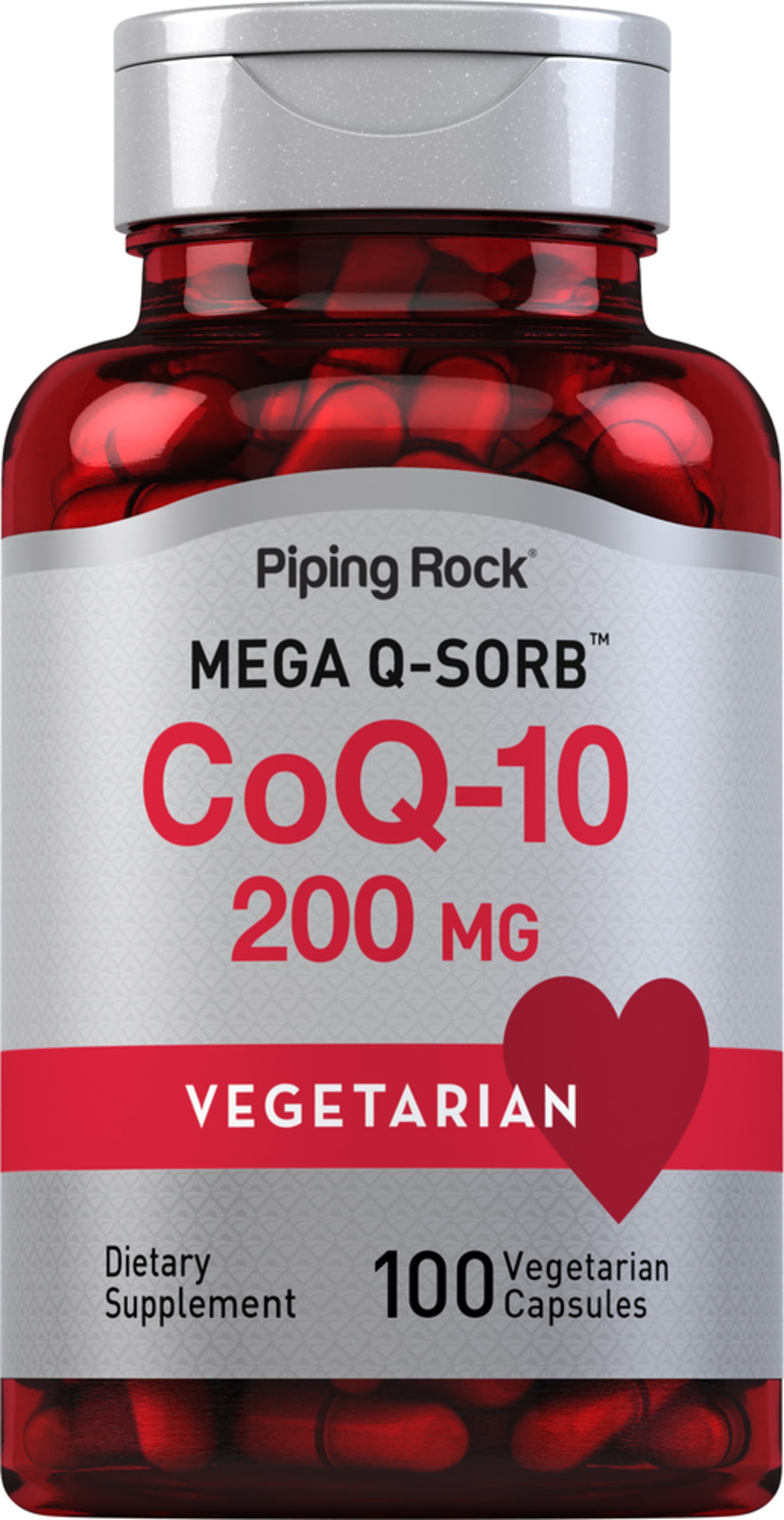 CoQ10 200 mg | 100 Capsules | Mega Q Sorb | For Men and Women | by ...