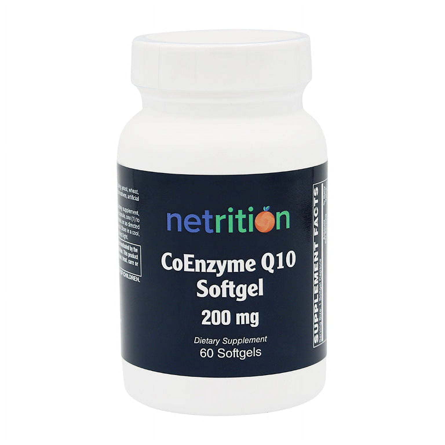 CoQ10 200Mg Softgels 60's by Netrition - Walmart.com