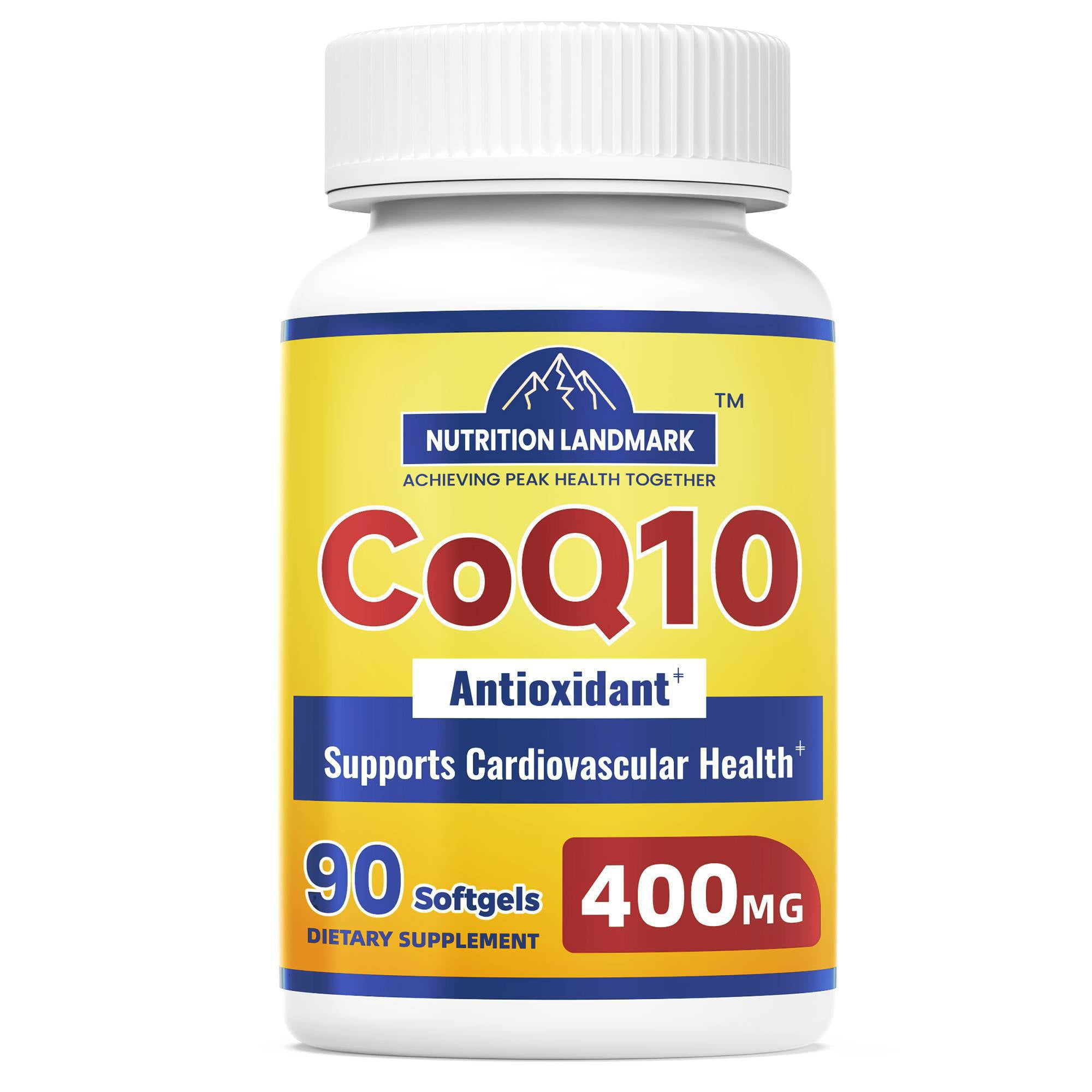 CoQ10-400mg-Softgel, Active Coq10 Supplement High Absorption-Coenzyme-Q10, Powerful Antioxidant ...