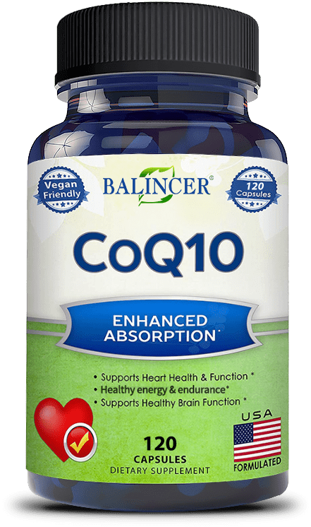 CoQ10 (400mg Max Strength, 120 Capsules) - High Absorption Vegan Coenzyme Q10 Powder - Supports ...
