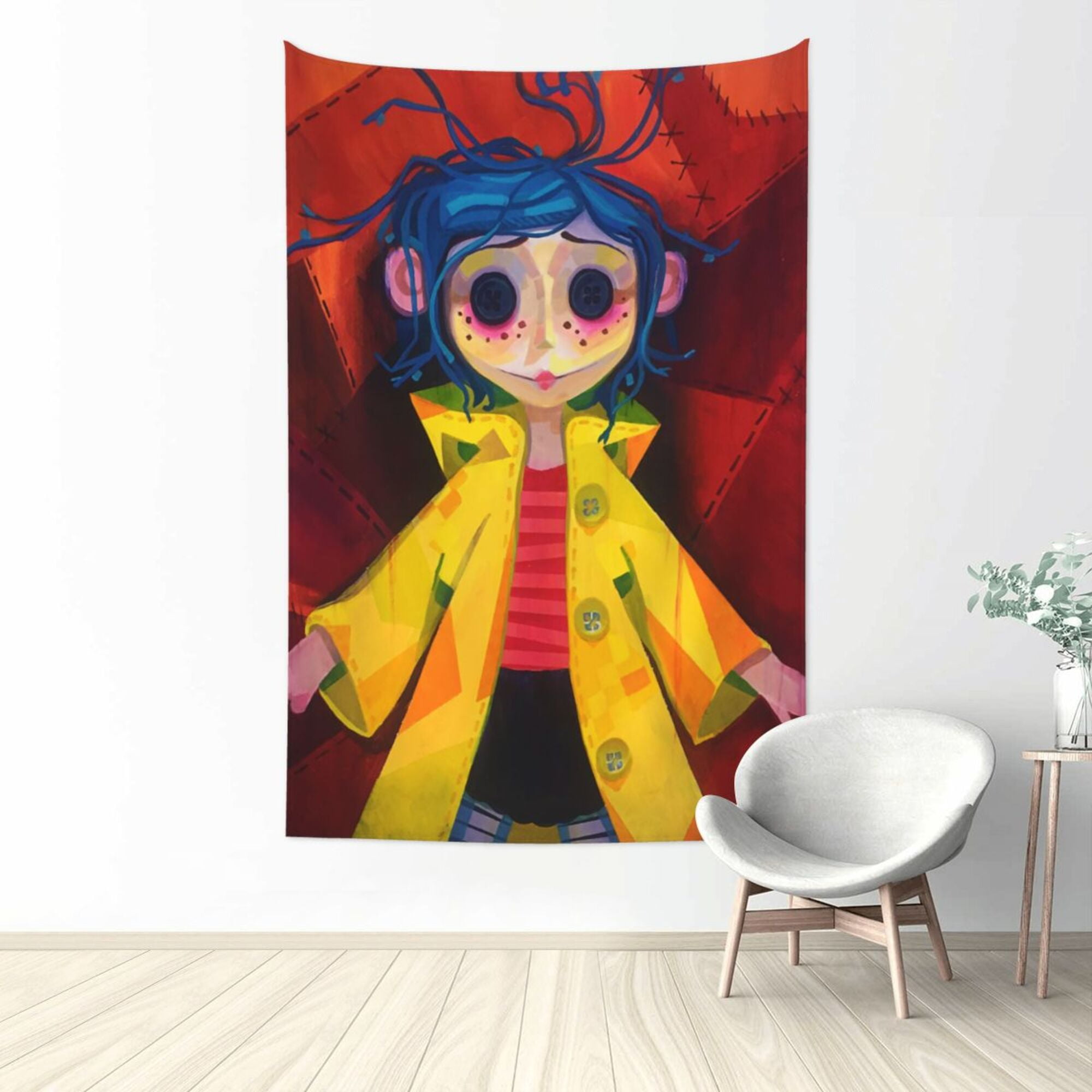 CoRaline Tapestry Poster Printing Wall Hanging Tapestries Wall Art ...
