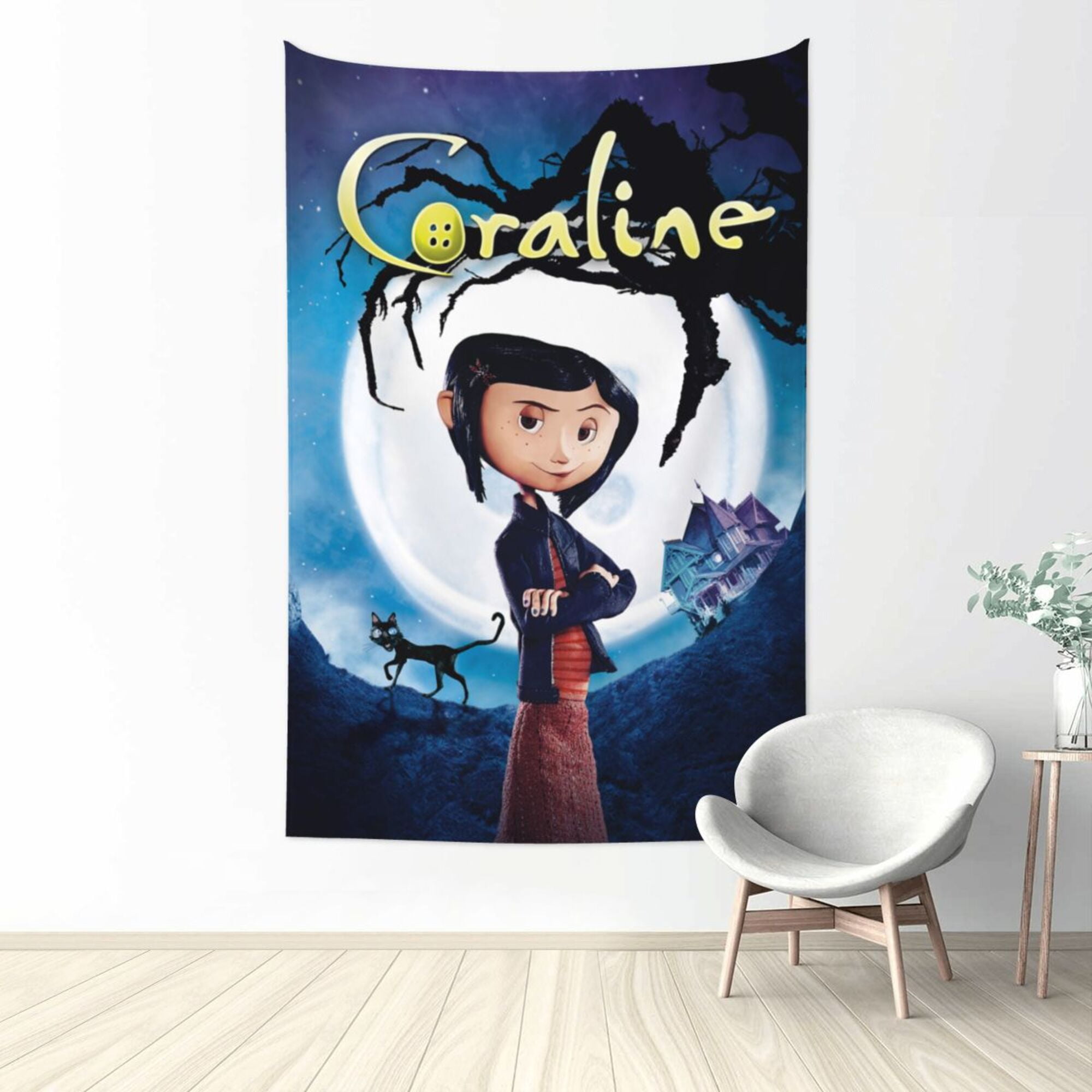 CoRaline Tapestry Poster Printing Wall Hanging Tapestries Wall Art ...