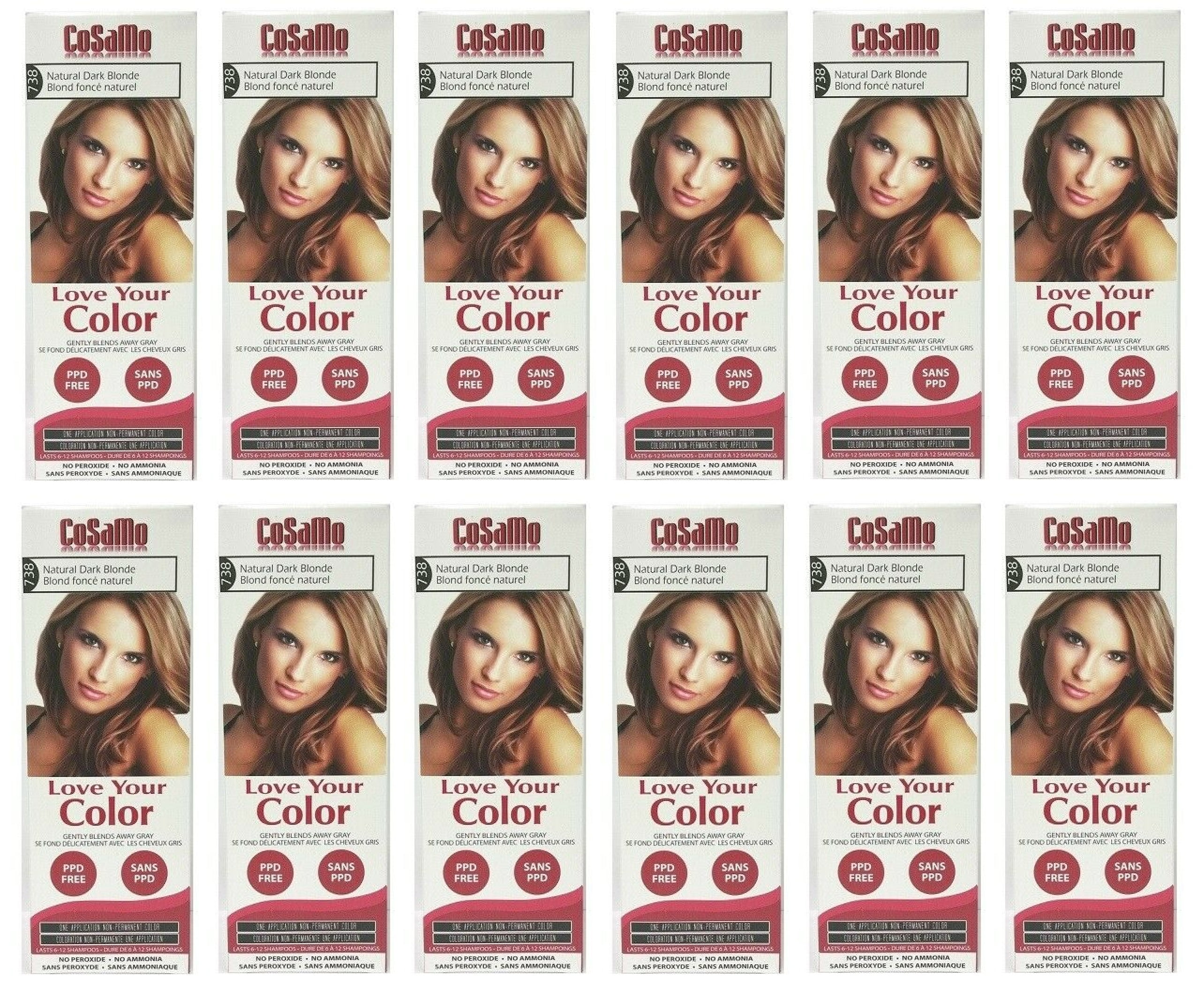 CoSaMo - Love Your Color Non-Permanent Hair Color 738 Natural Dark ...