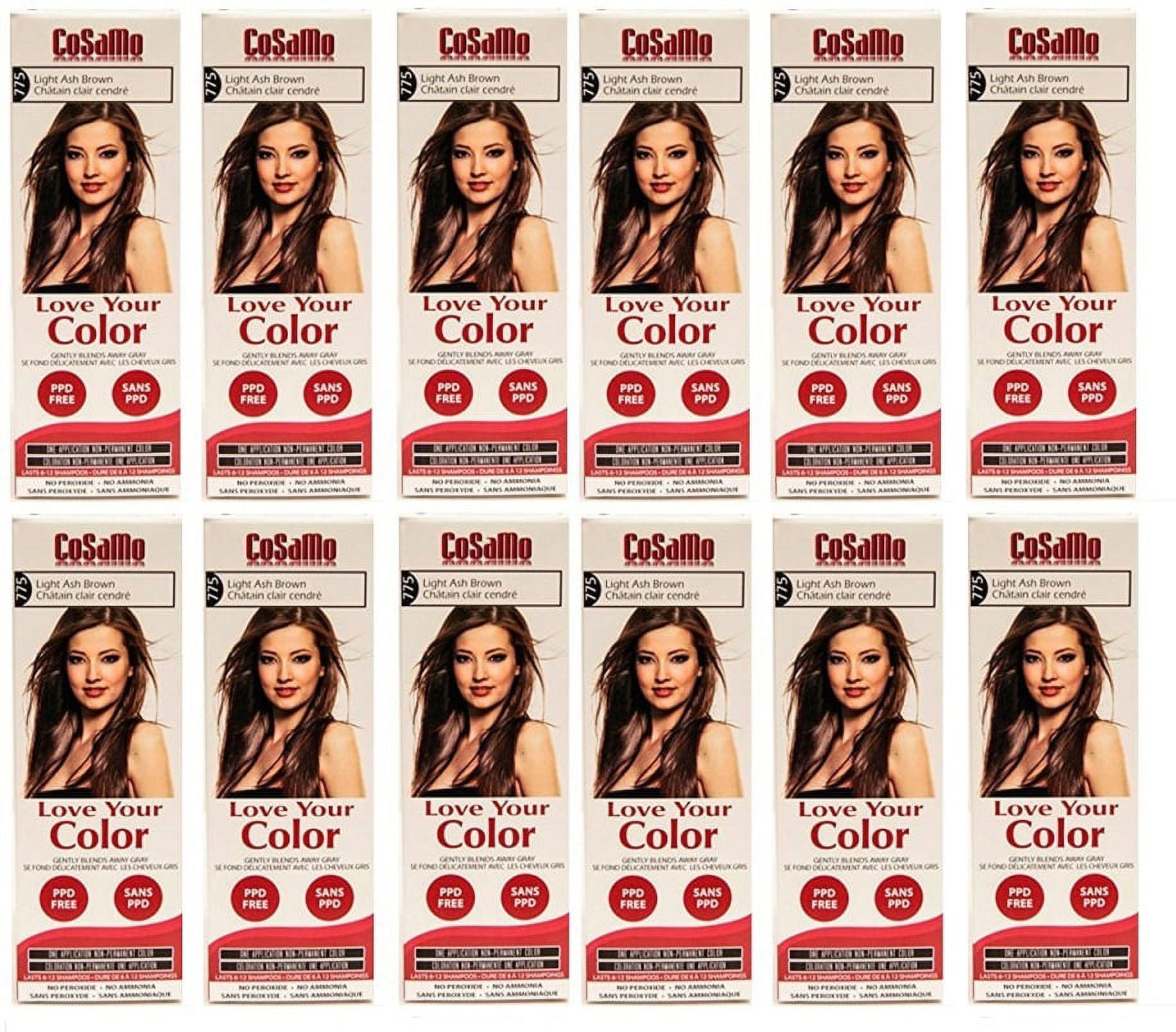 CoSaMo - Love Your Color Non-Permanent Hair Color 775 Light Ash Brown ...