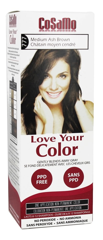 Love Your Color Hair Color - CoSaMo - Non Permanent - Med Ash Brown - 1 ...