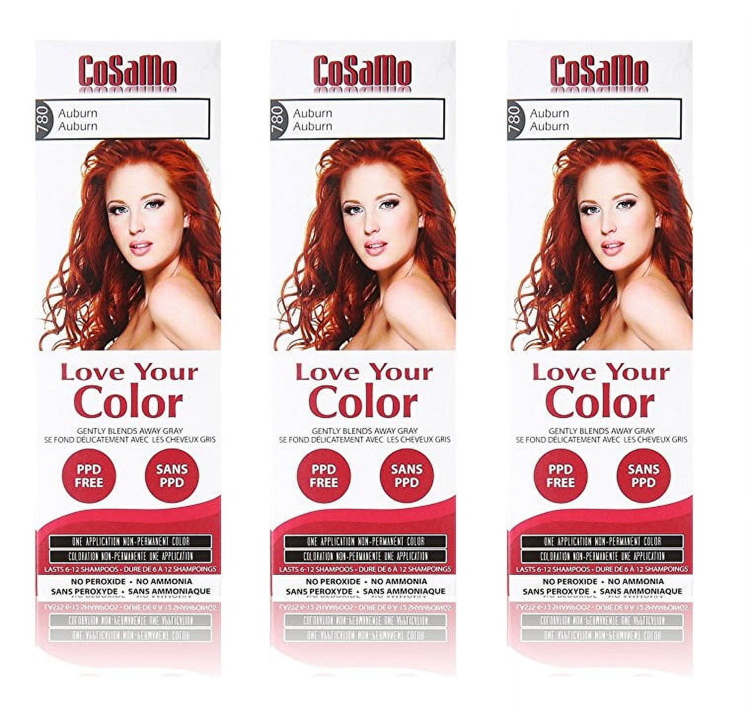 CoSaMo - Love Your Color Non-Permanent Hair Color 780 Auburn - 3 oz ...