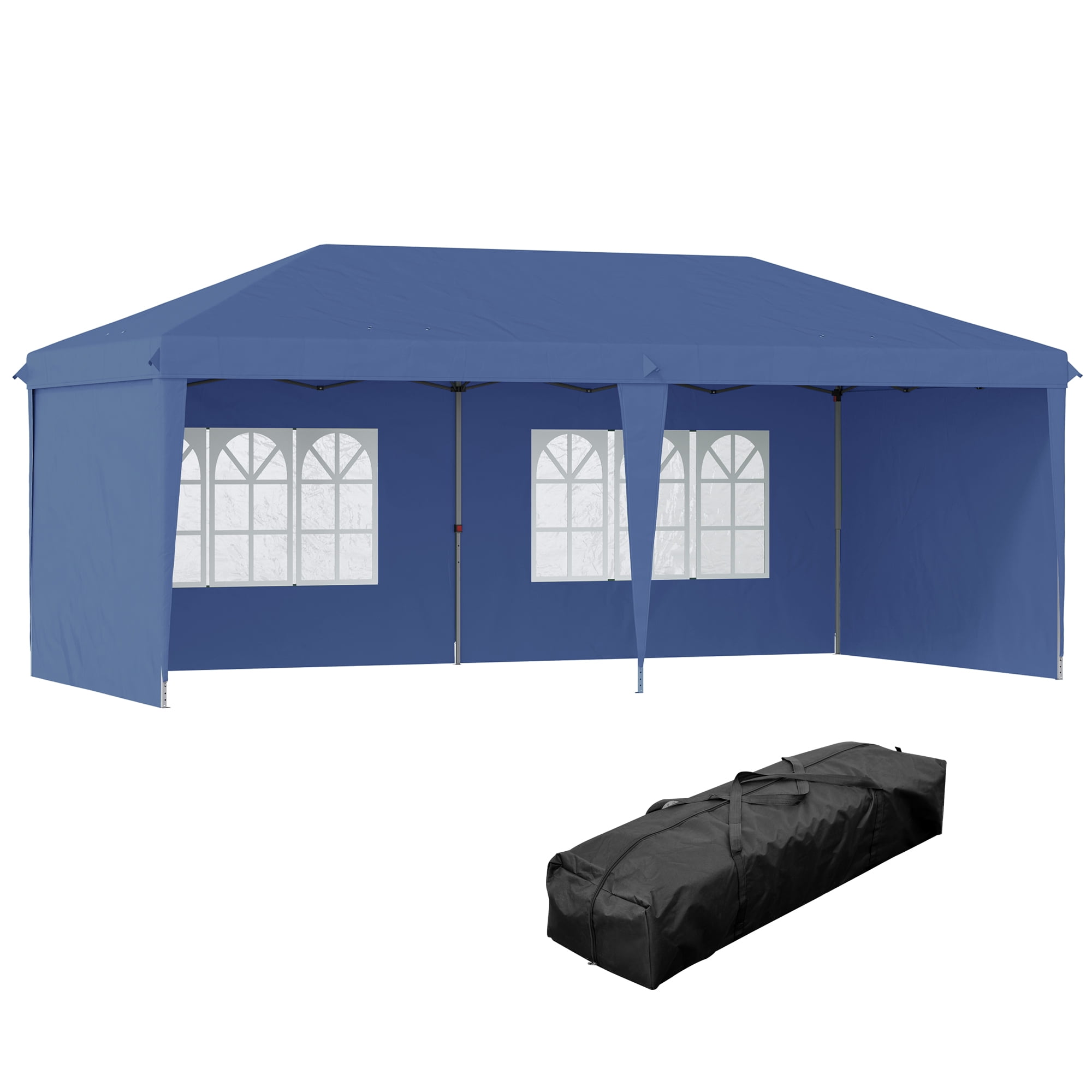 CoSoTower 10' X 20' Pop Up Canopy Tent with 4 Sidewalls, Heavy Duty ...