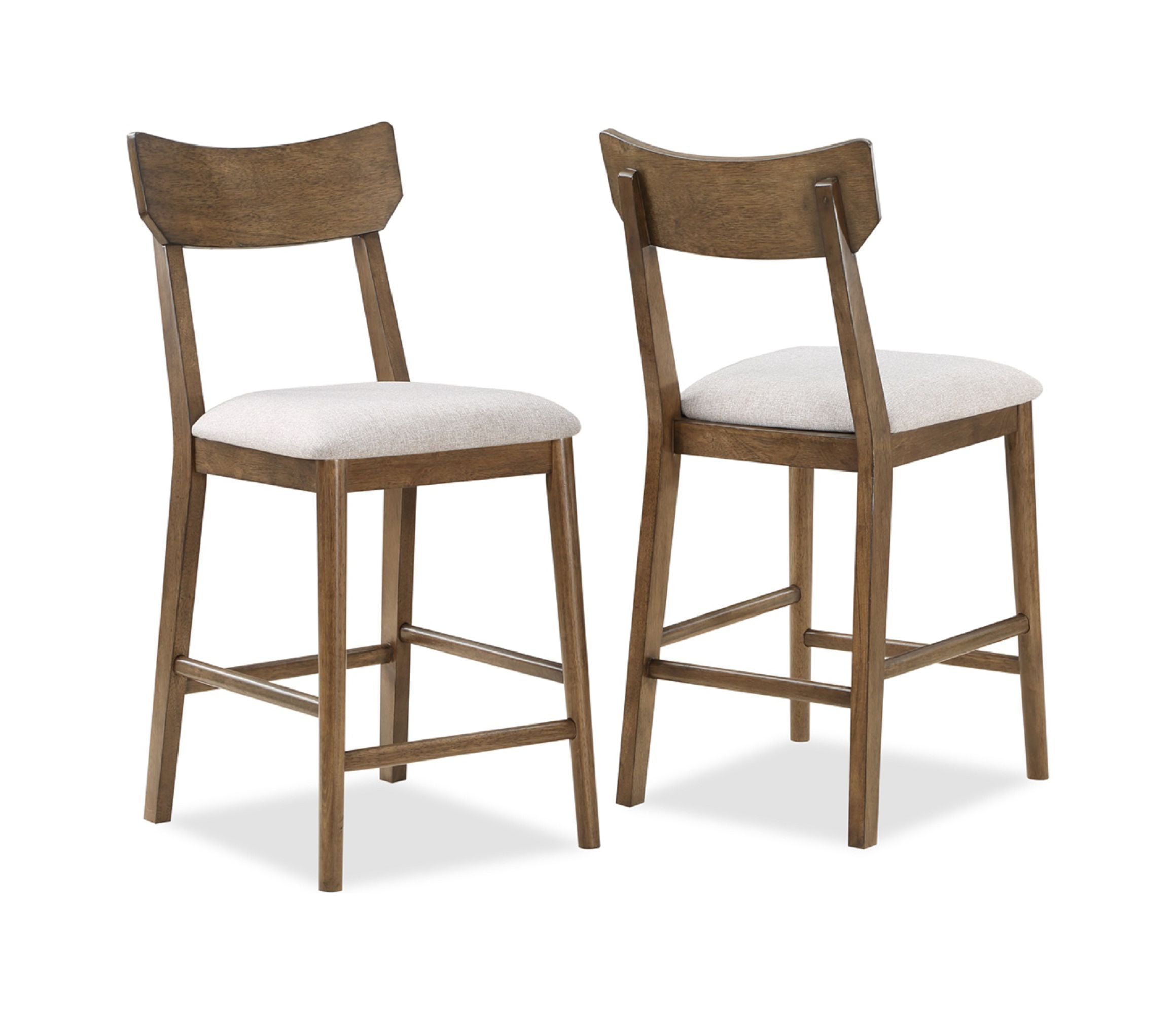 CoSoTower 2pc Mid-Century Modern Counter-Height Dining Stool ...