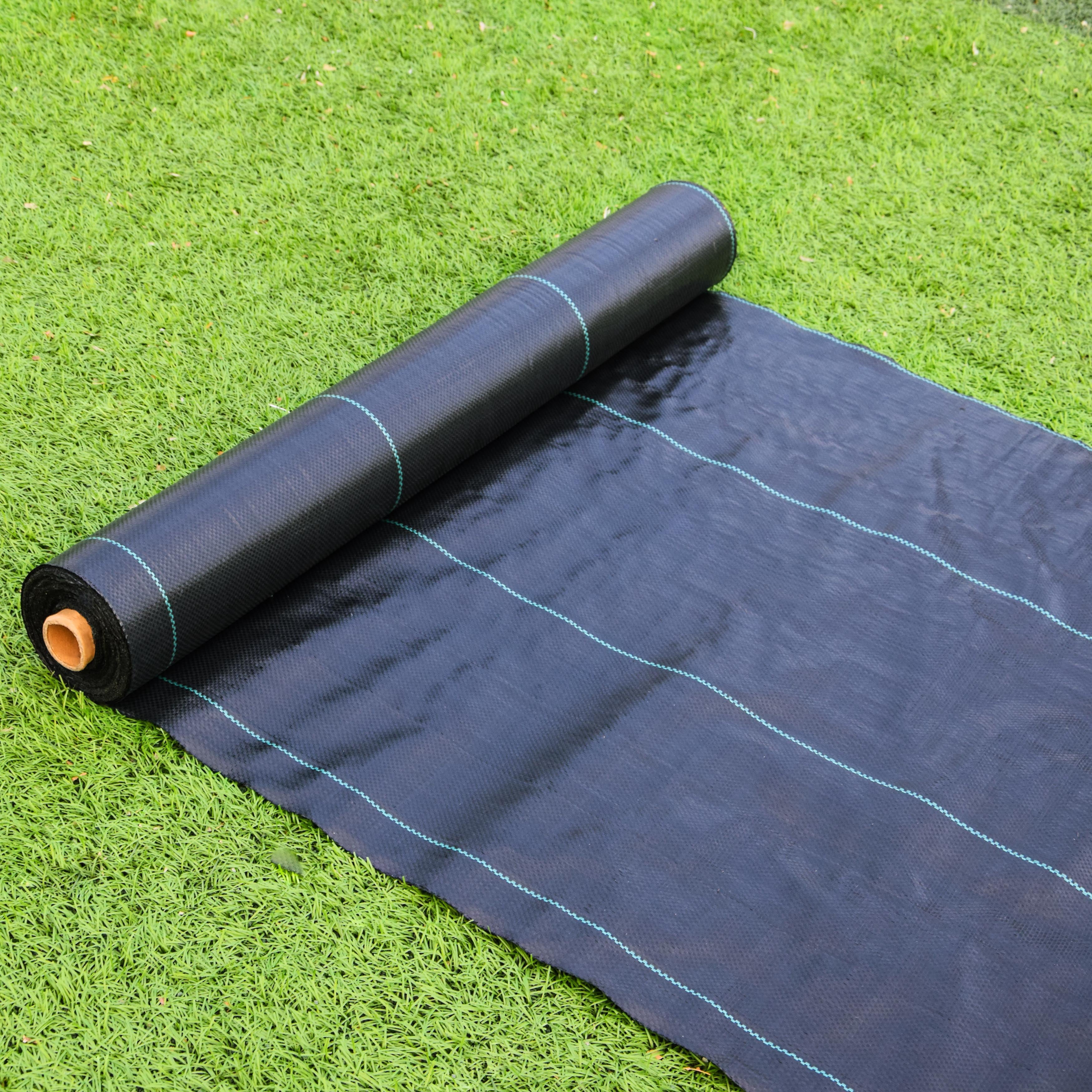 CoSoTower 3.5OZ Weed Barrier Landscape Fabric 4FT X 250Ft, Dual-layer ...