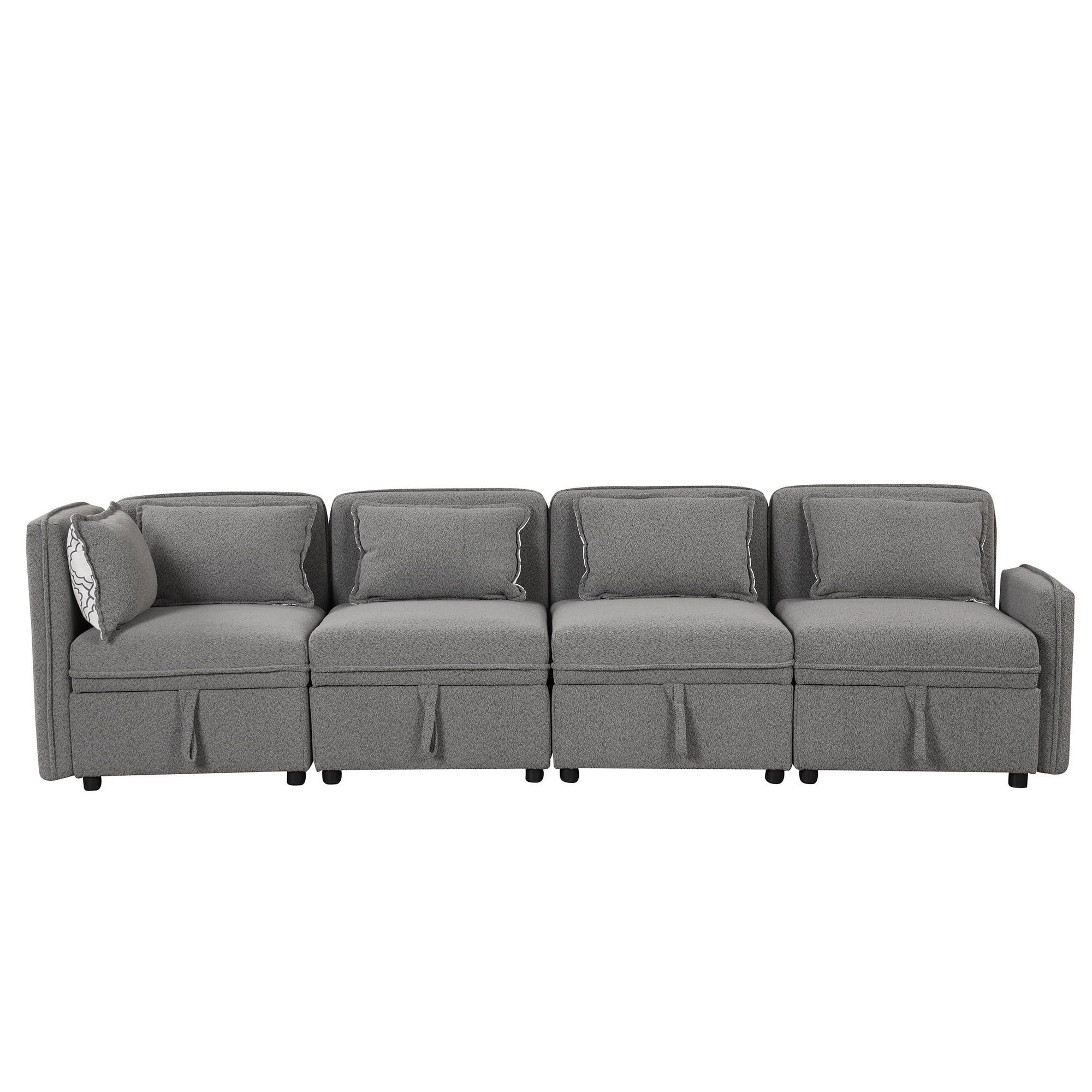 CoSoTower 97.7" Convertible Modular Minimalist Sofa Free Combination 4 ...
