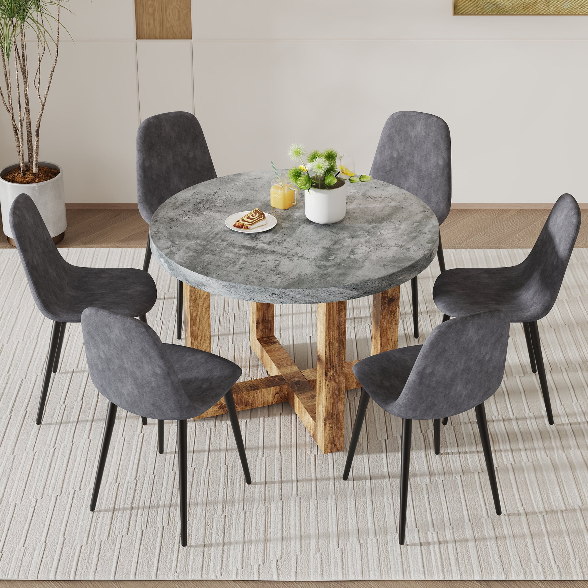 CoSoTower A Modern and Practical Circular Dining Table. Made of MDF ...
