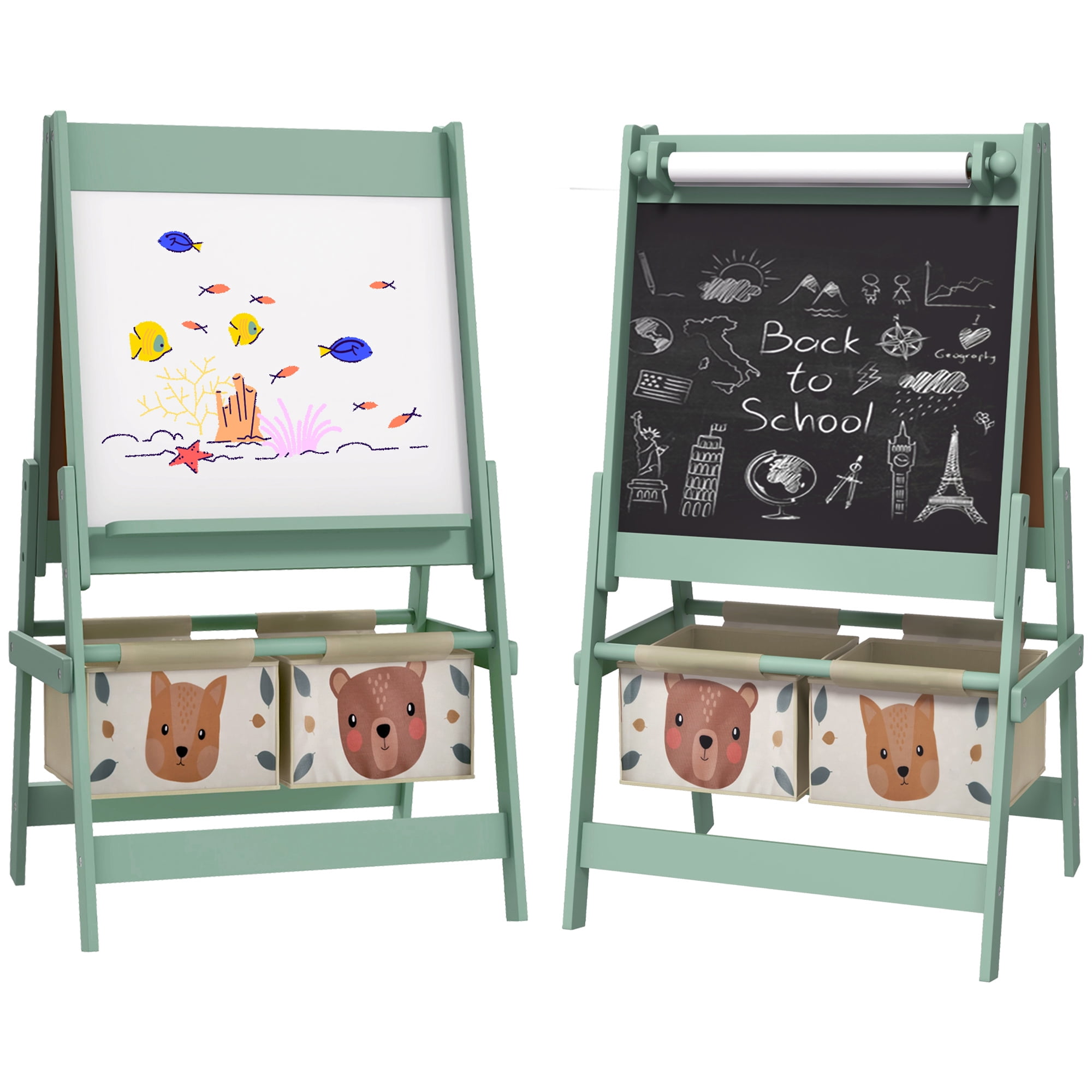 CoSoTower Art Easel for Kids with Paper Roll, 3 in 1 Toddler Painting ...