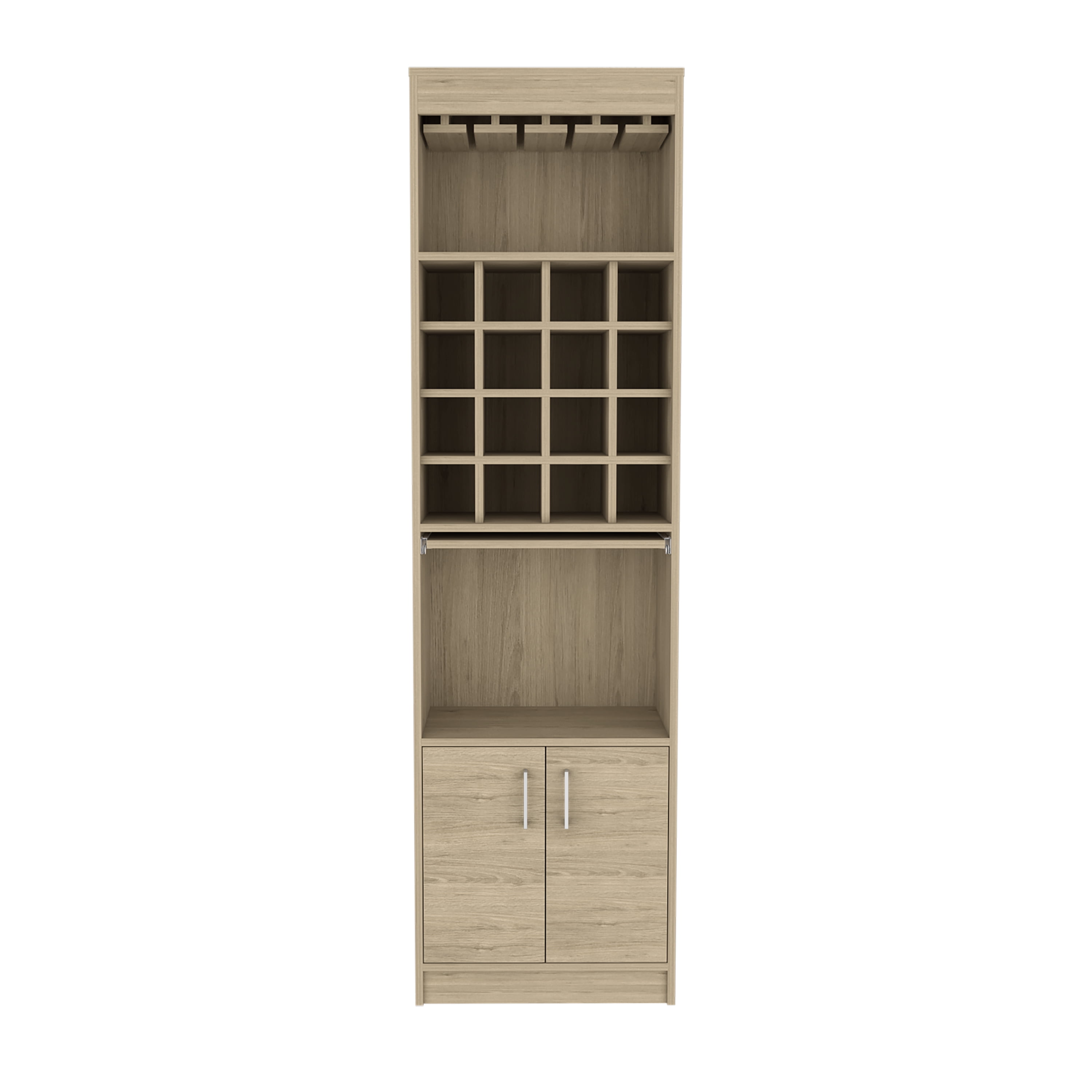 CoSoTower Bar Cabinet Atanasio, Living Room, Light Pine - Walmart.com