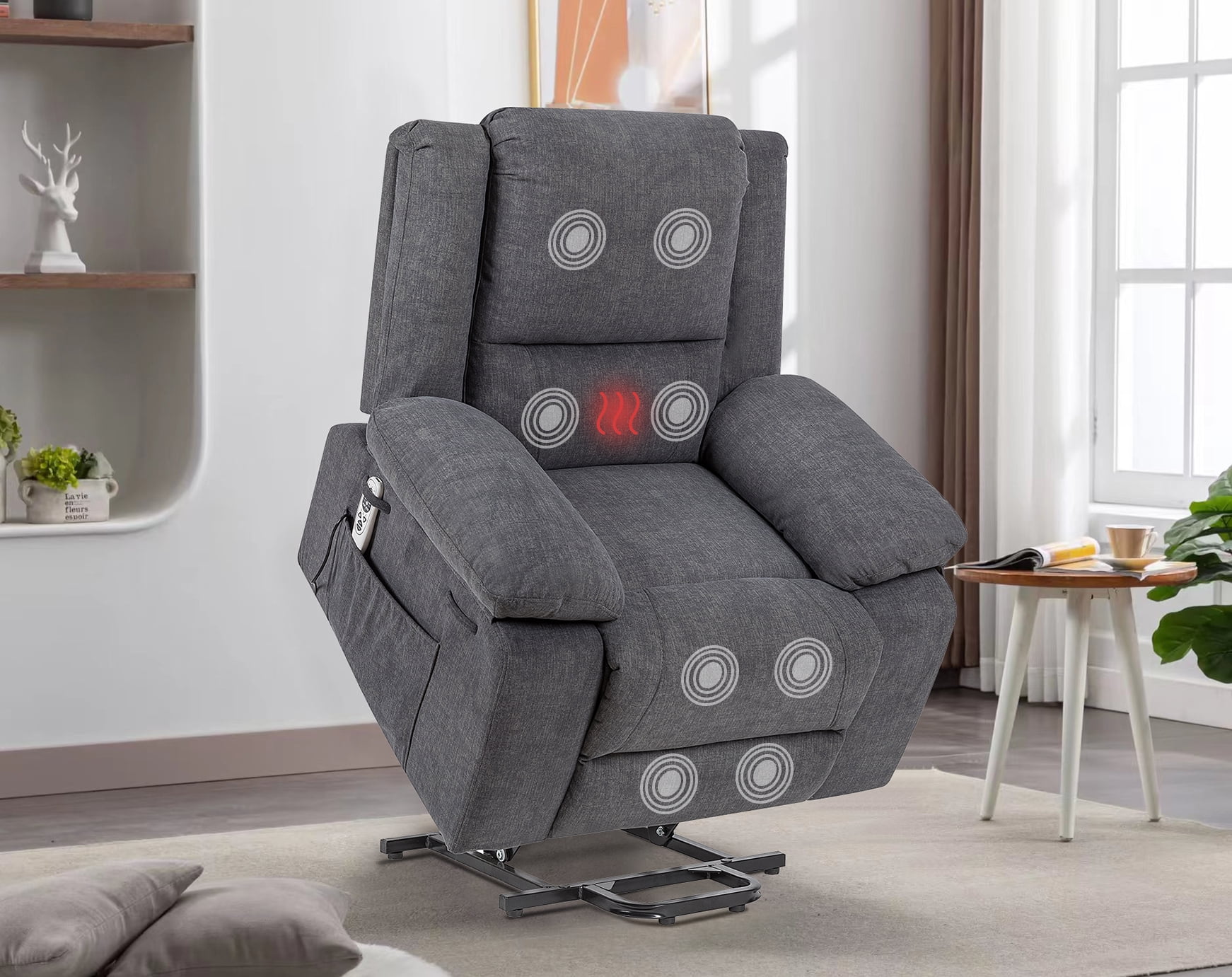 CoSoTower Electric Power Recliner Chair with Massage for Elderly ...
