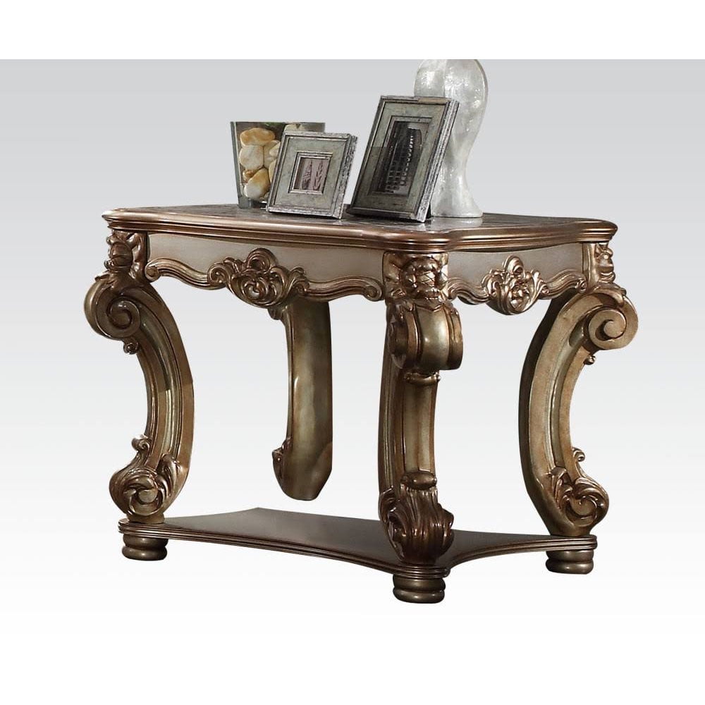 CoSoTower End Table in Gold Patina - Walmart.com