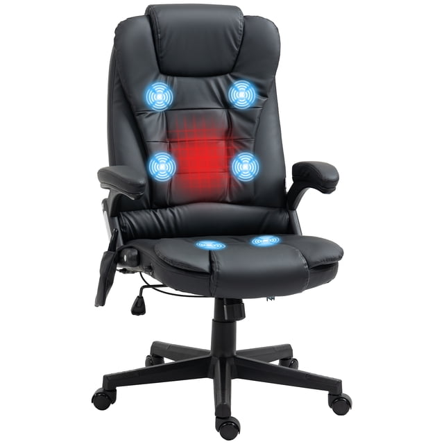 CoSoTower High-Back Vibration Massage Chair, Heating Office Chair ...