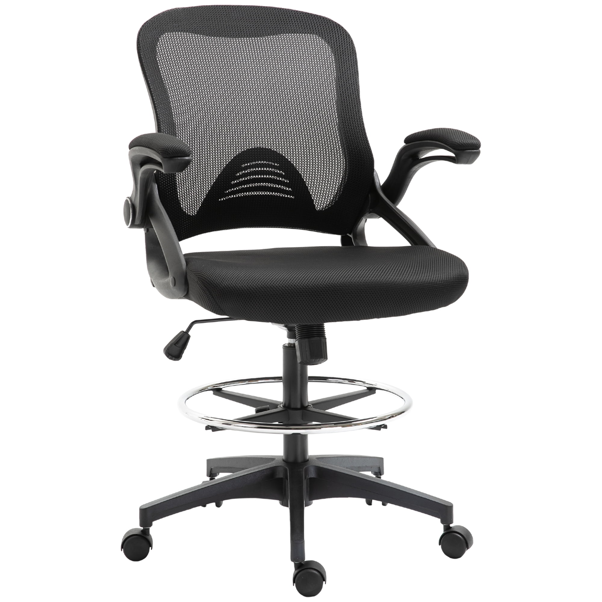 CoSoTower Mesh Drafting Chair, Tall Office Chair with Lumbar Support ...