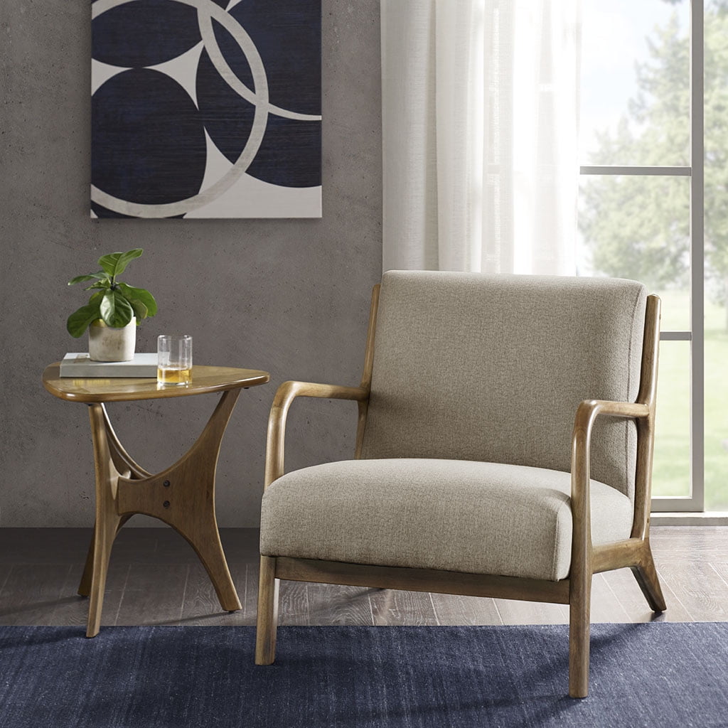 CoSoTower Mid Century Modern Solid Wood Frame Lounge Chair - Walmart.com