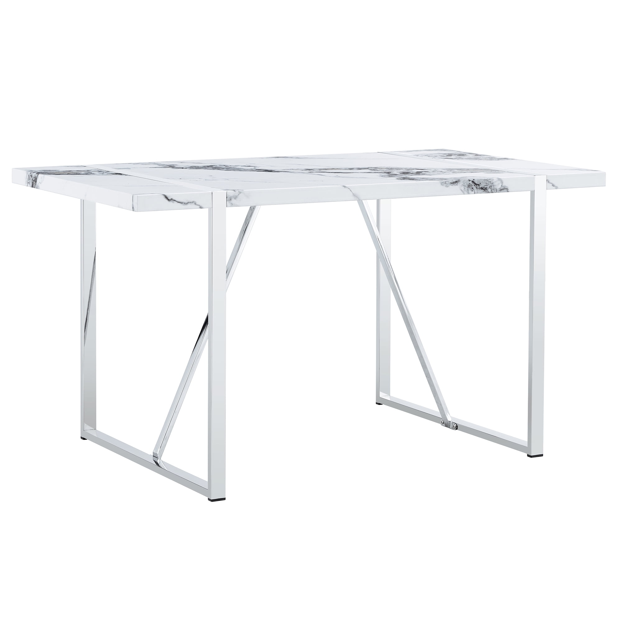 CoSoTower Modern Dining Table, 55 Inch Faux Marble Kitchen Table for 4 ...