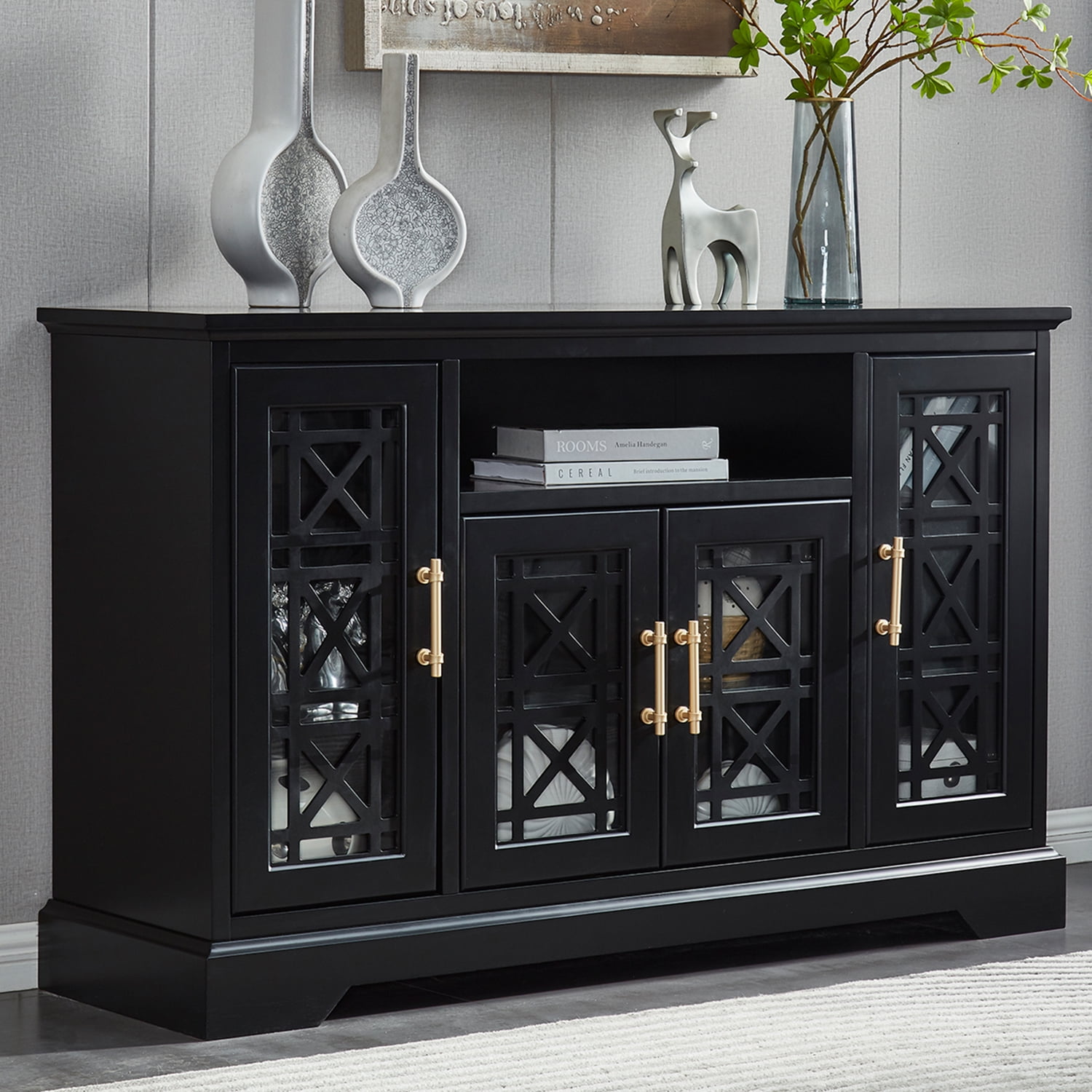 CoSoTower Sideboard Buffet Table with Doors - Walmart.com