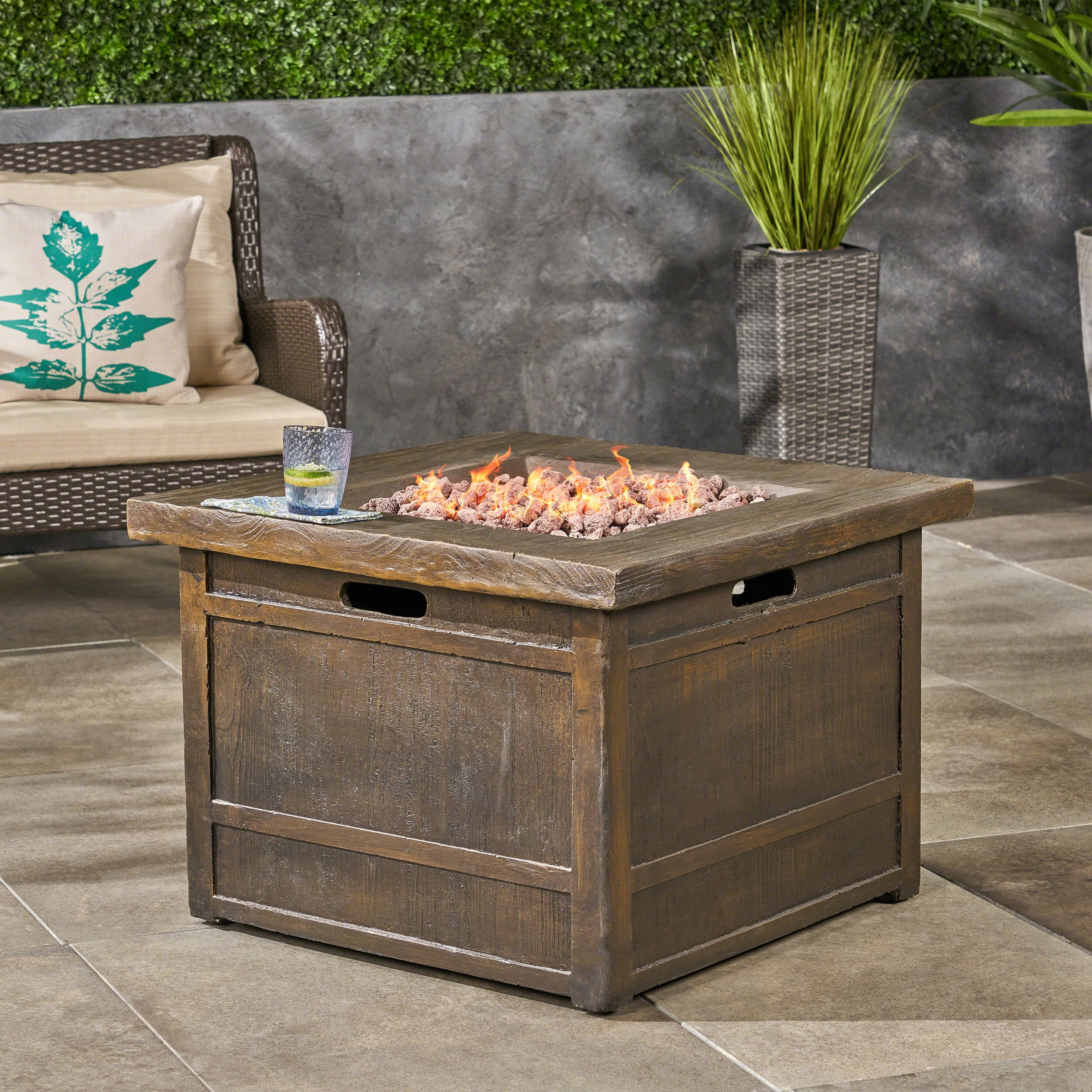 CoSoTower Square 24" Fire Pit 32” -50,000 BTU - Walmart.com
