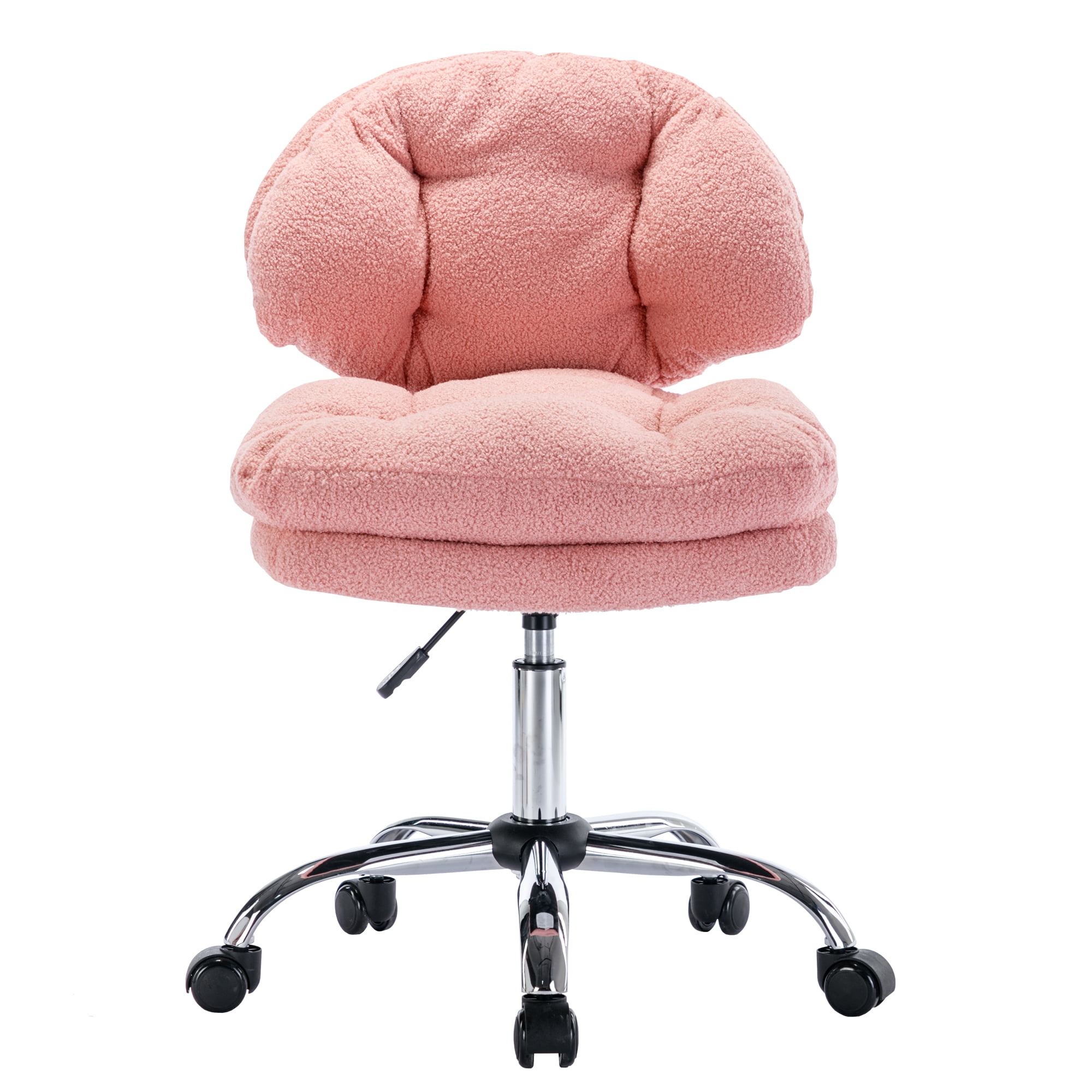 CoSoTower Teddy Velvet Makeup Pink Home Office Chair Bling Desk, Nail ...