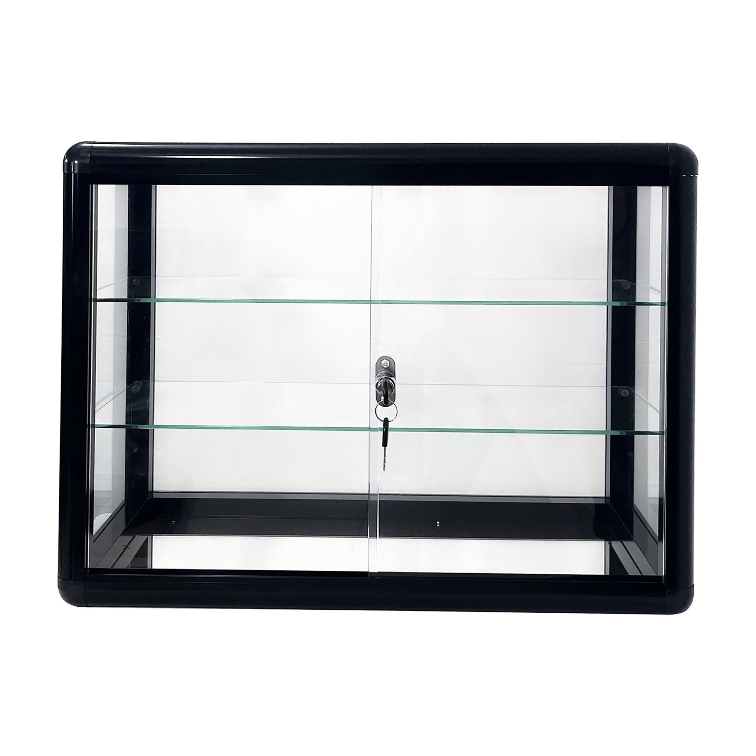 CoSoTower Tempered Glass Counter Top Display Showcase with Sliding ...