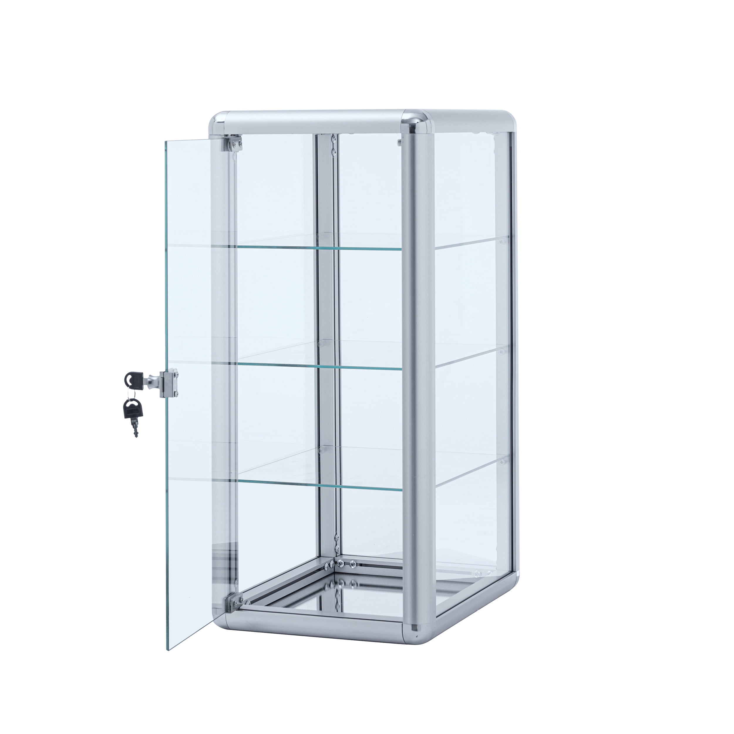 CoSoTower Tempered Glass Counter Top Display Showcase with Sliding ...
